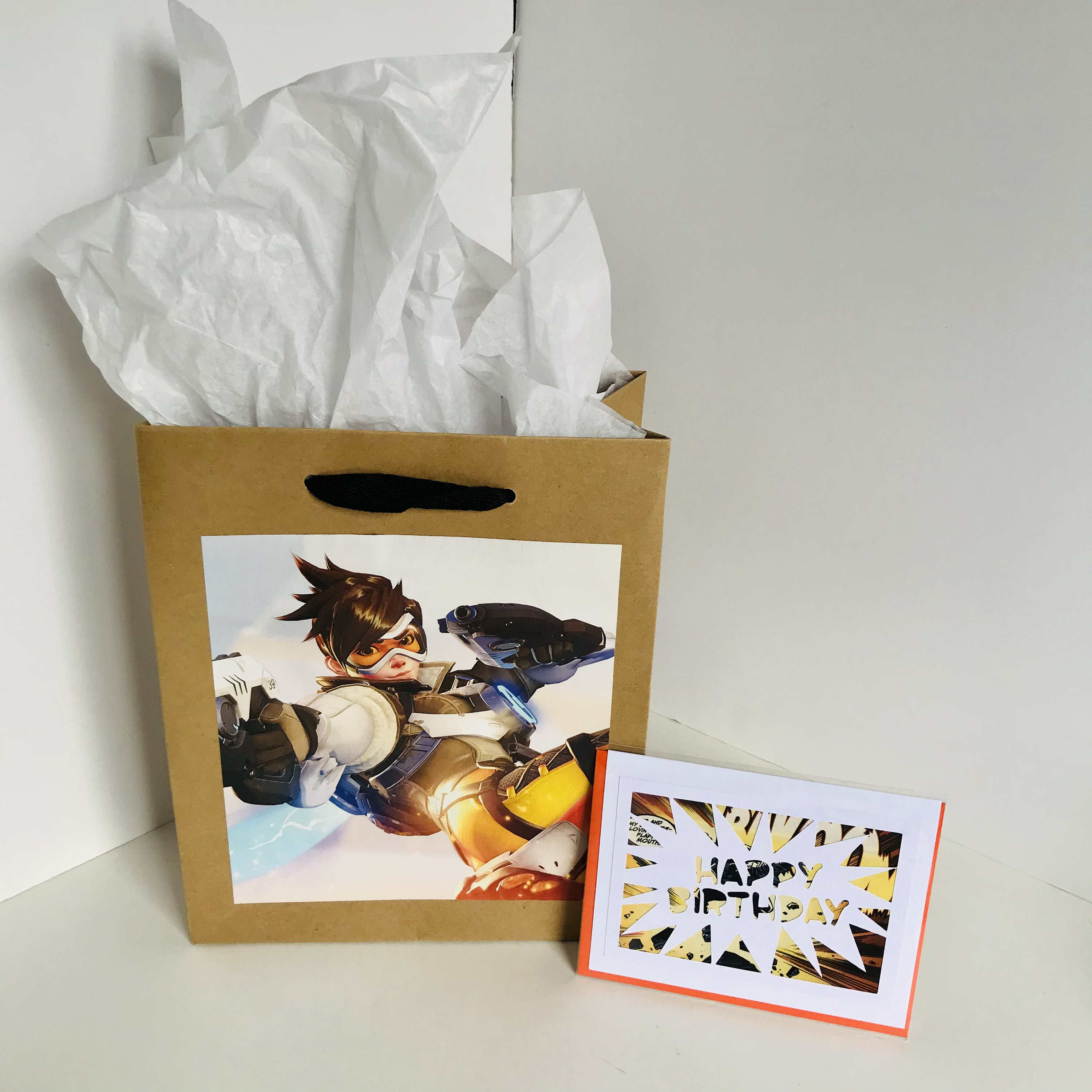 Overwatch Comic gift bag & Gift Card / Recycled comic book/PS4 | Etsy