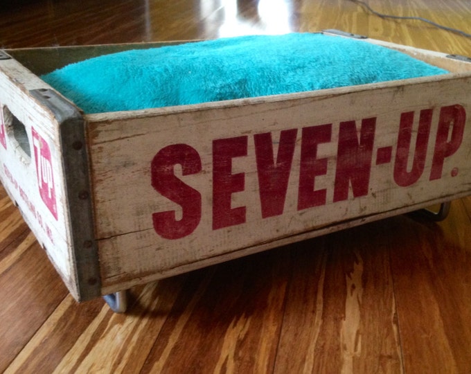 Vintage Repurposed Seven-up Soda Crate Pet Bed - Etsy