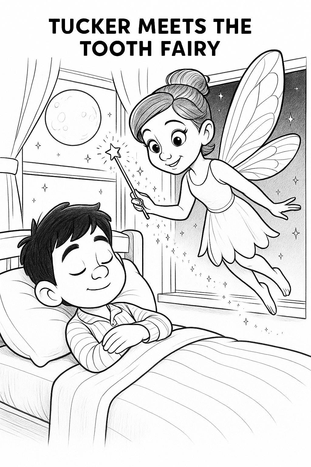 Tucker Meets the Tooth Fairy | Kids Coloring Book PDF | Tooth Tracker ...