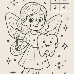 Tucker Meets the Tooth Fairy Coloring Book | Brushing Chart Tracker ...