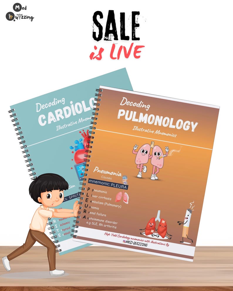 Medical Mnemonics Flashbook Bundle: Study Guide for USMLE - Etsy