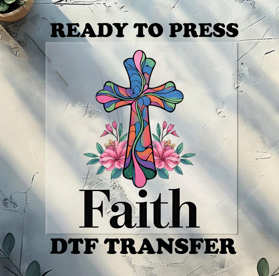 Christian Dtf, Jesus Dtf, Ready to Press, Religious Heat Transfers ...