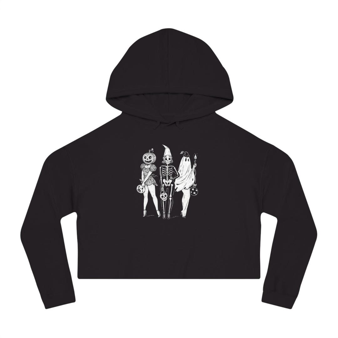 Ghoul Girls Cropped Hooded Sweatshirt - Etsy