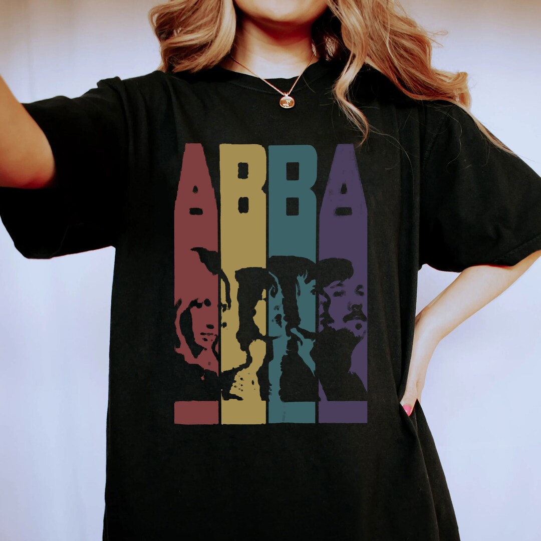 Vintage Retro A-B-B-BA Dancing Queen Homage Tribute T-shirt, A-B-B-BA ...