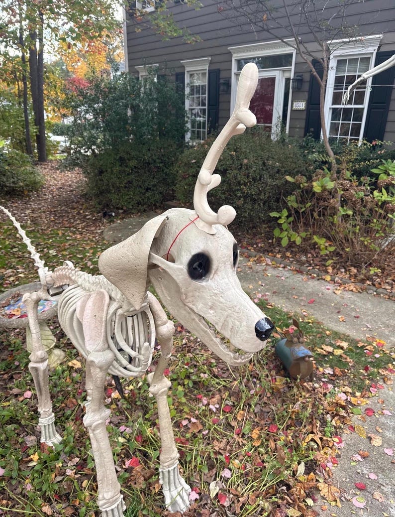 Max Antler for 7ft Skeleton Dog – 3D Printed Grinch Accessory | Skelly ...