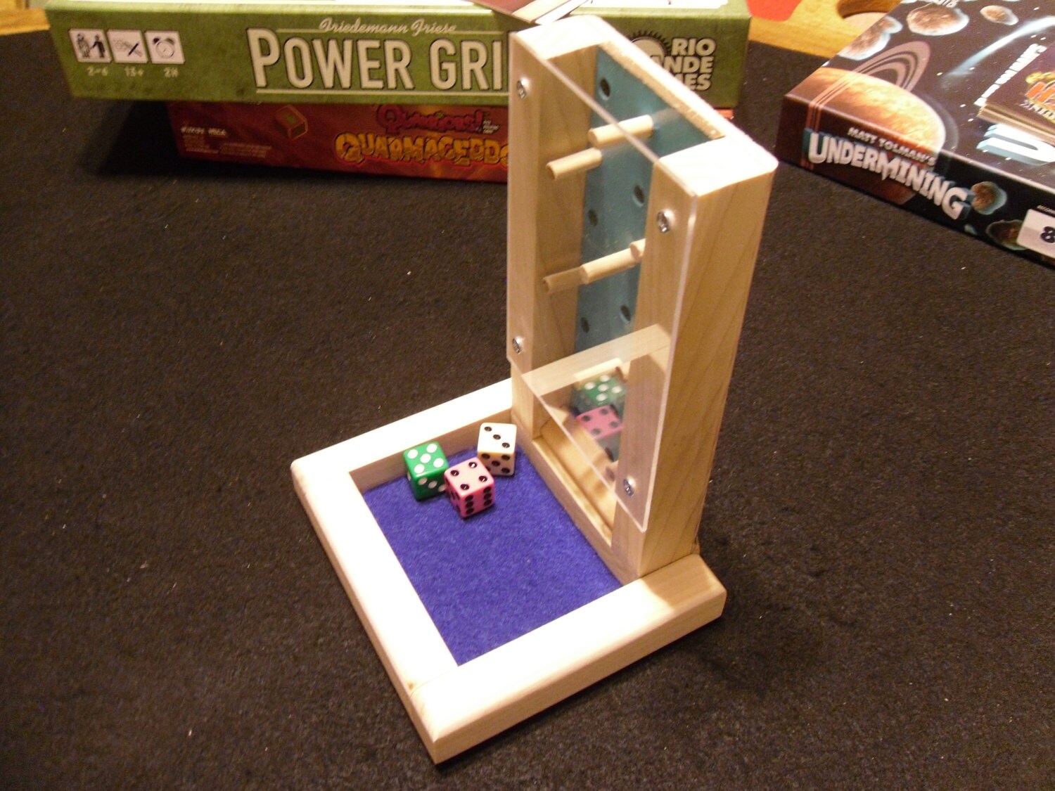 Mini Wooden Dice Tower - Etsy