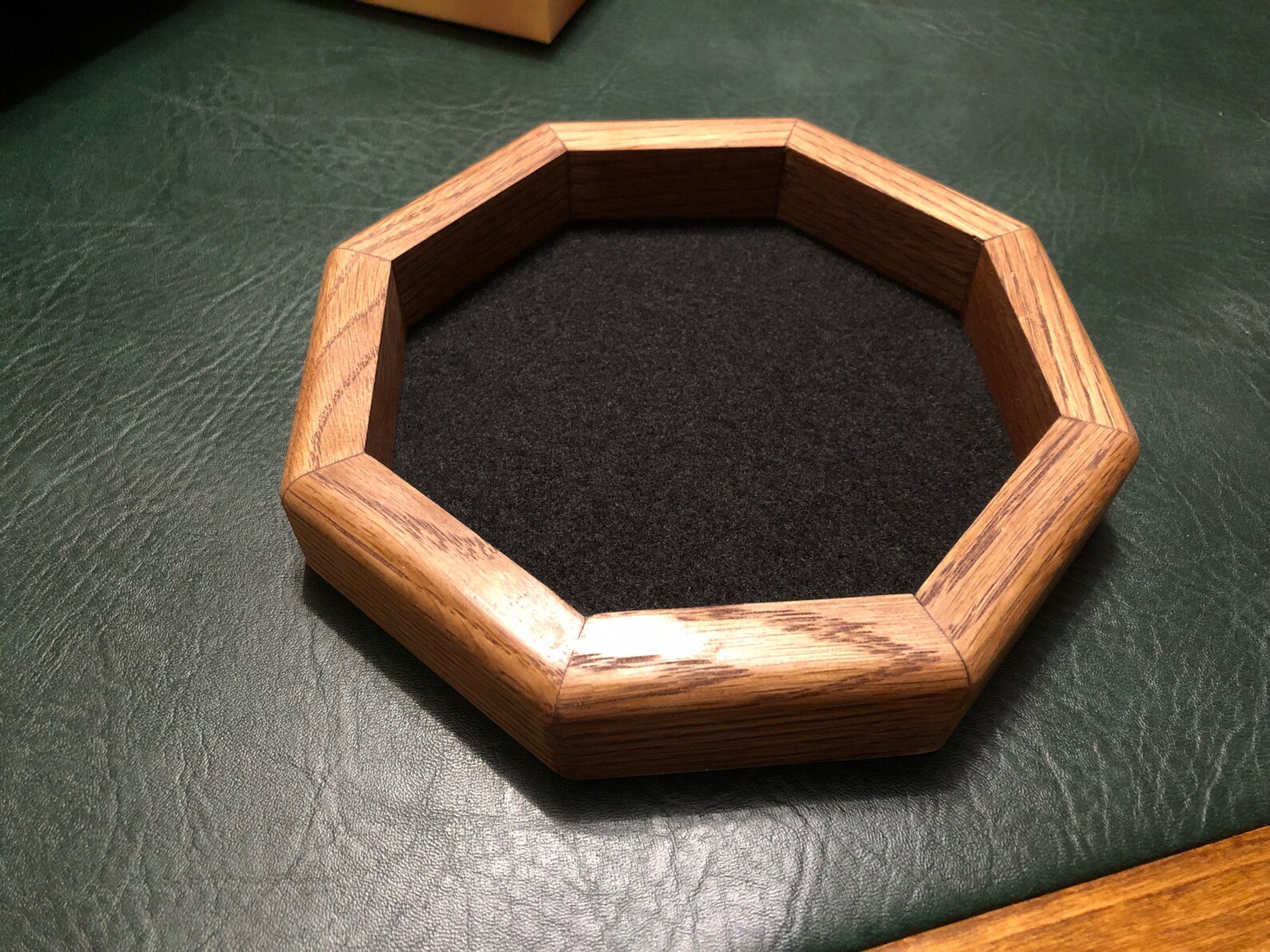 Wooden Octagon Dice Tray With Stain - Etsy