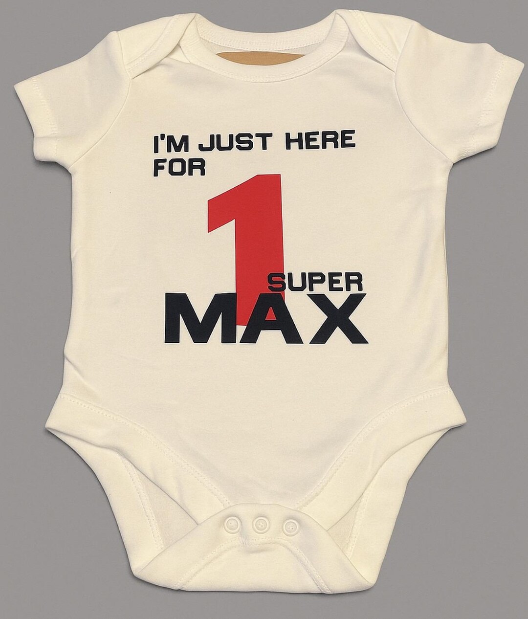 Personalized Max Verstappen Baby Grow: Formula 1 Fan - Etsy