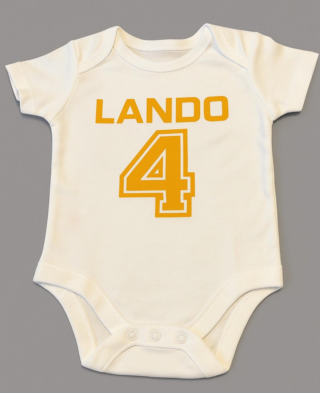 Personalised Lando Norris 4 Baby Grow - Etsy