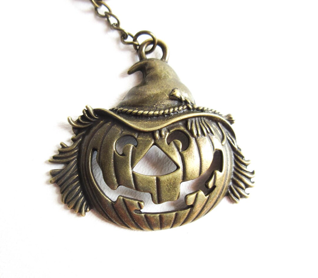 Scarecrow Keychain Brass Tone Farmer Gift Fall Halloween Accessory - Etsy
