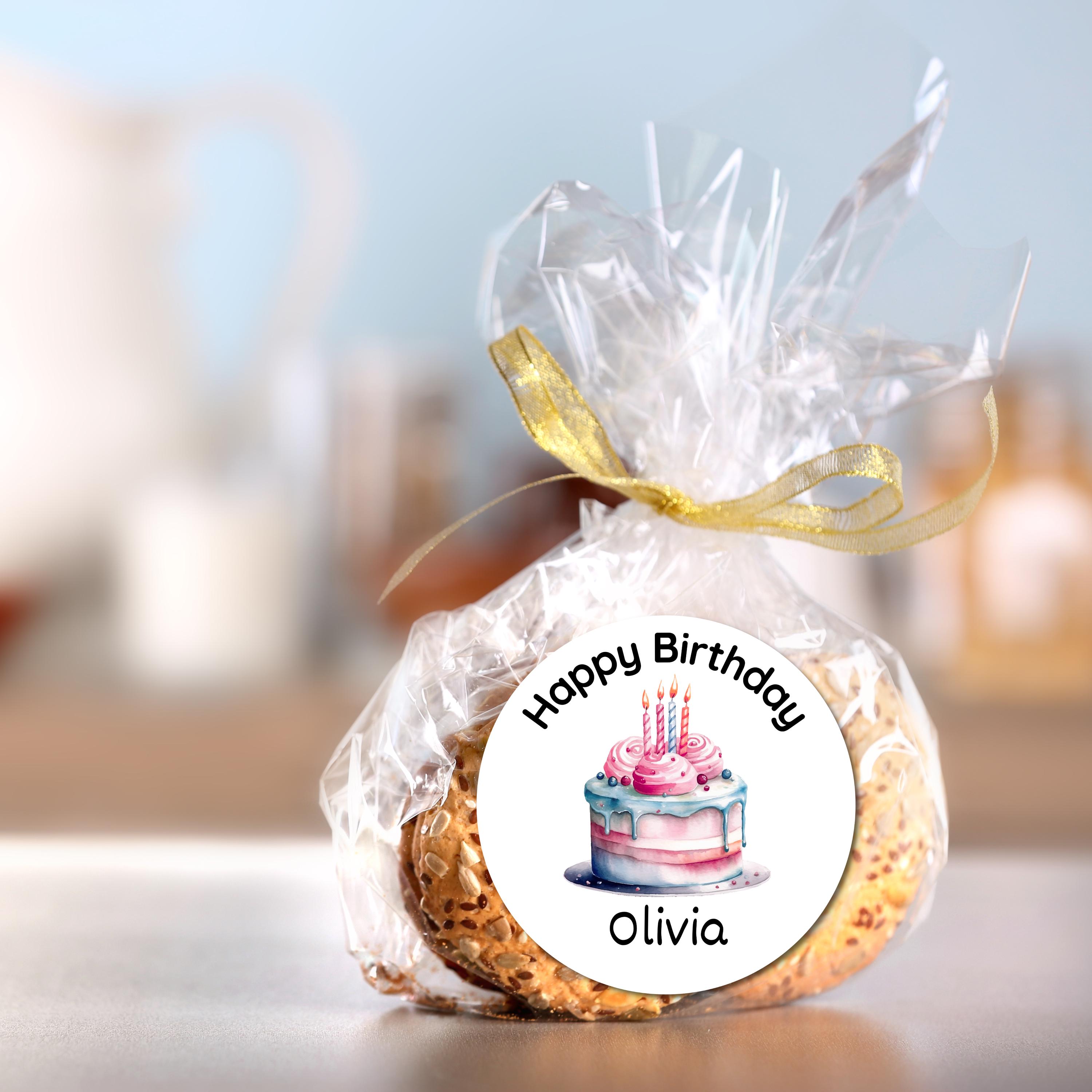 Personalized Birthday Stickers - Custom Name Labels for Party Favors ...