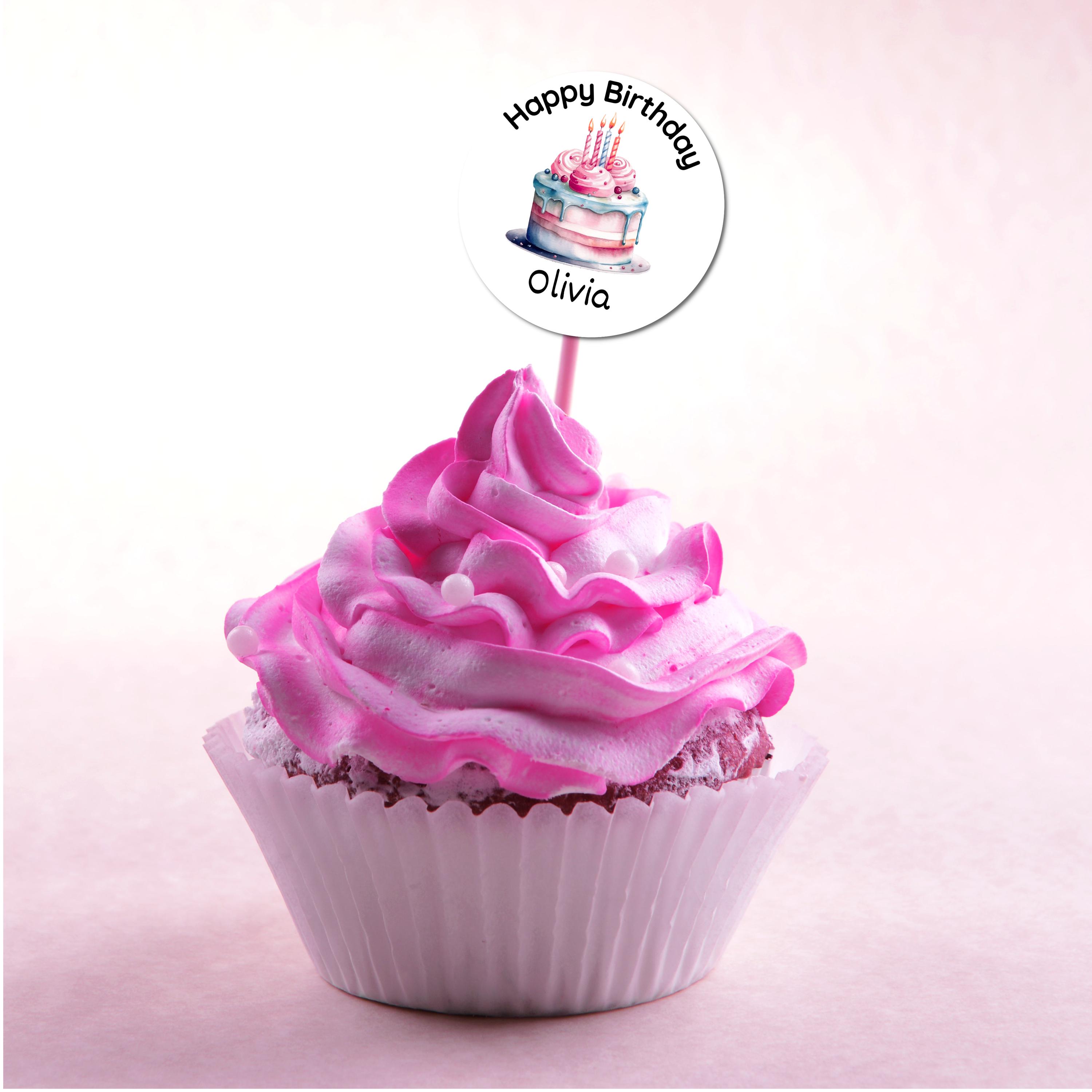 Personalized Birthday Stickers - Custom Name Labels for Party Favors ...