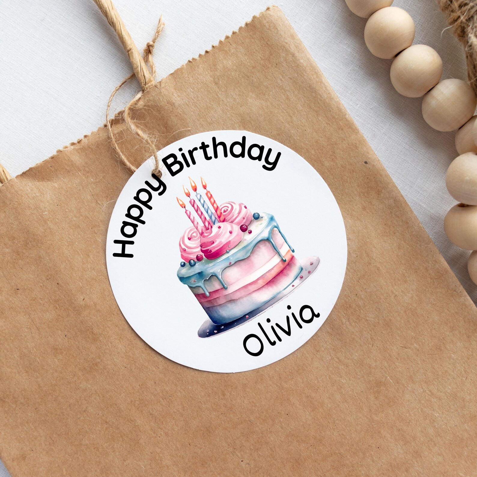 Personalized Birthday Stickers - Custom Name Labels for Party Favors ...