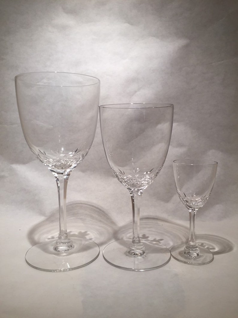 6 Seneca Crystal Cordial Glasses in Dayton Pattern - Etsy