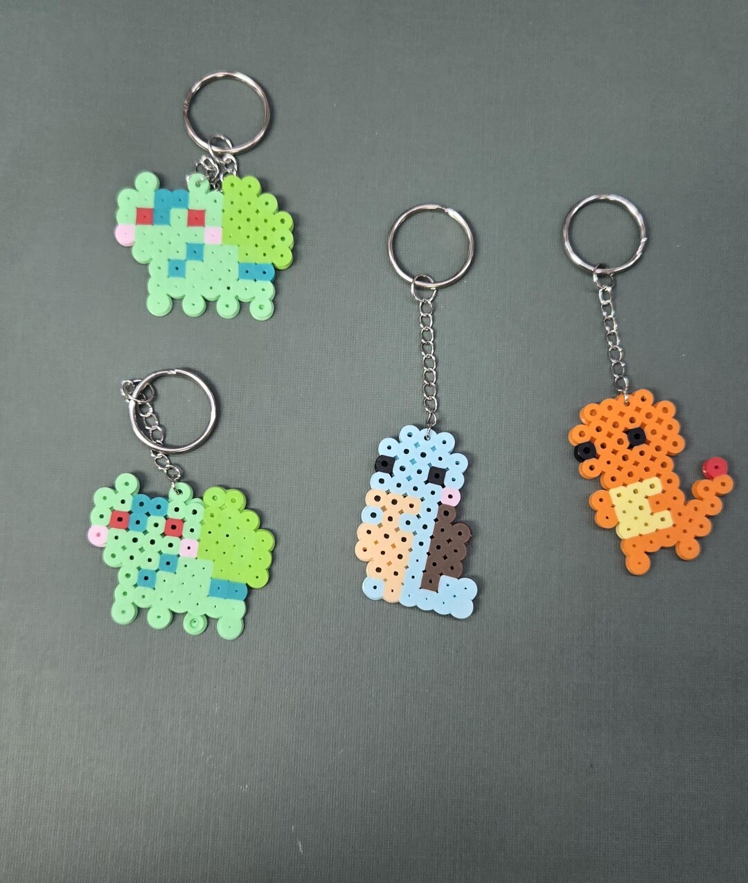 Gen 1 Pokemon Starter Keychain - Etsy