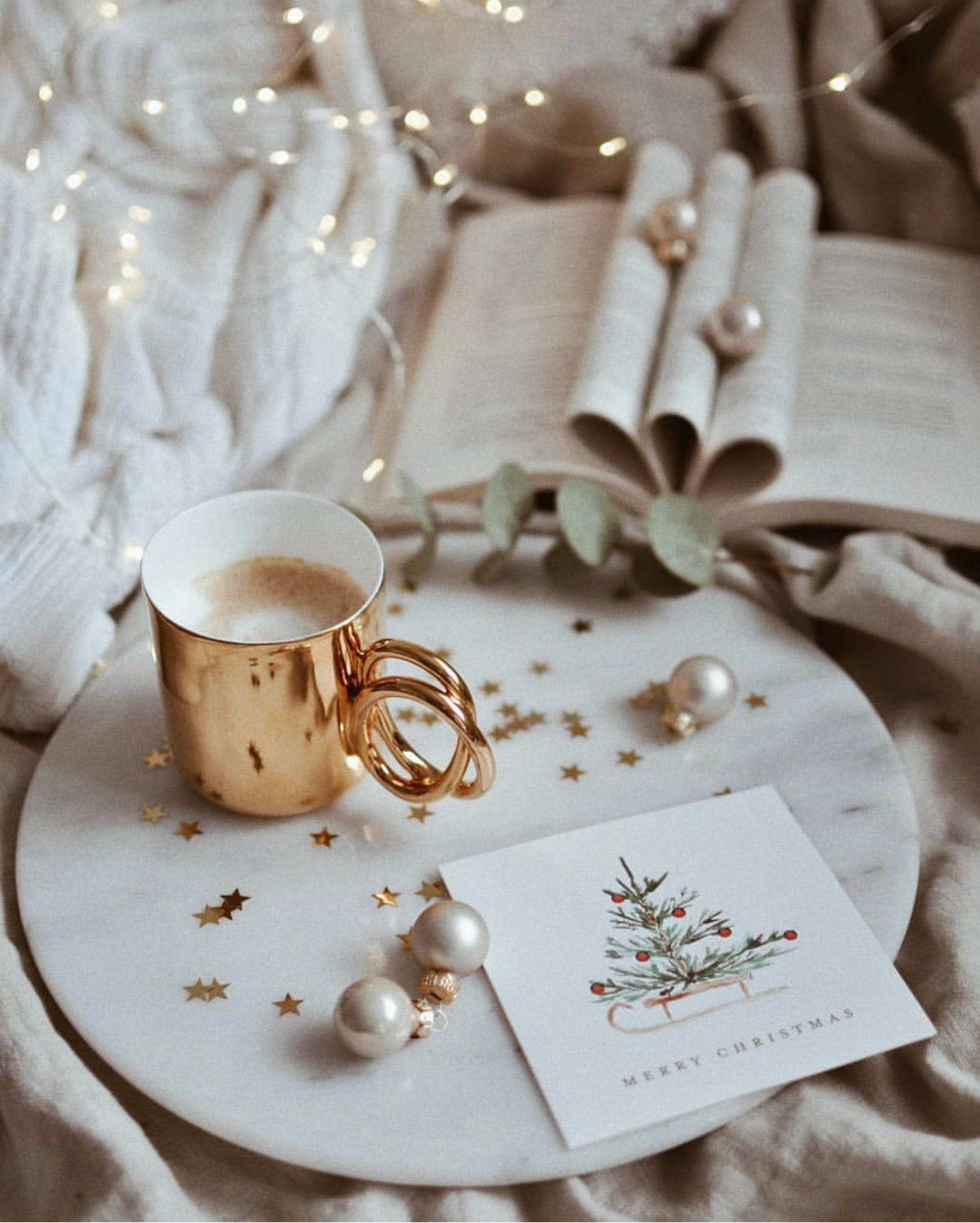 TWIST mug porcelain cup painted with real gold ceramic mug | Etsy