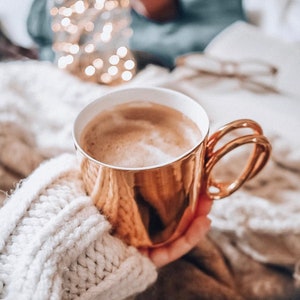 TWIST Mug, Porcelain Cup Painted With Real Gold, Ceramic Mug for Coffee ...