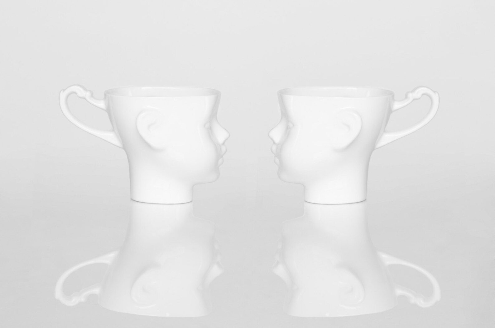 Porcelain Doll Head Mugs Set of Two Coffe Mug or Tea Mug - Etsy