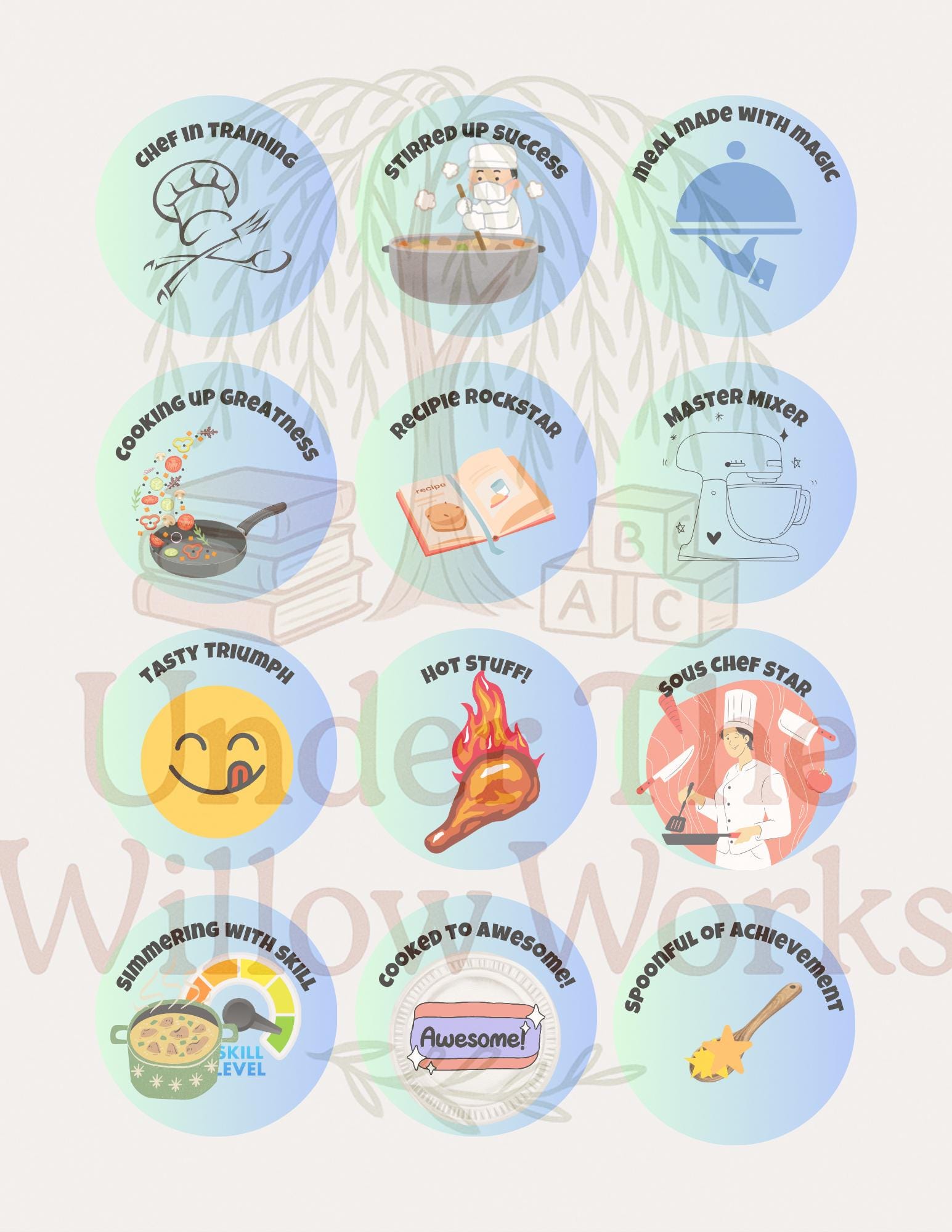 Printable Reward Sticker Bundle: 15 Fun Themes for Kids (PDF Download ...