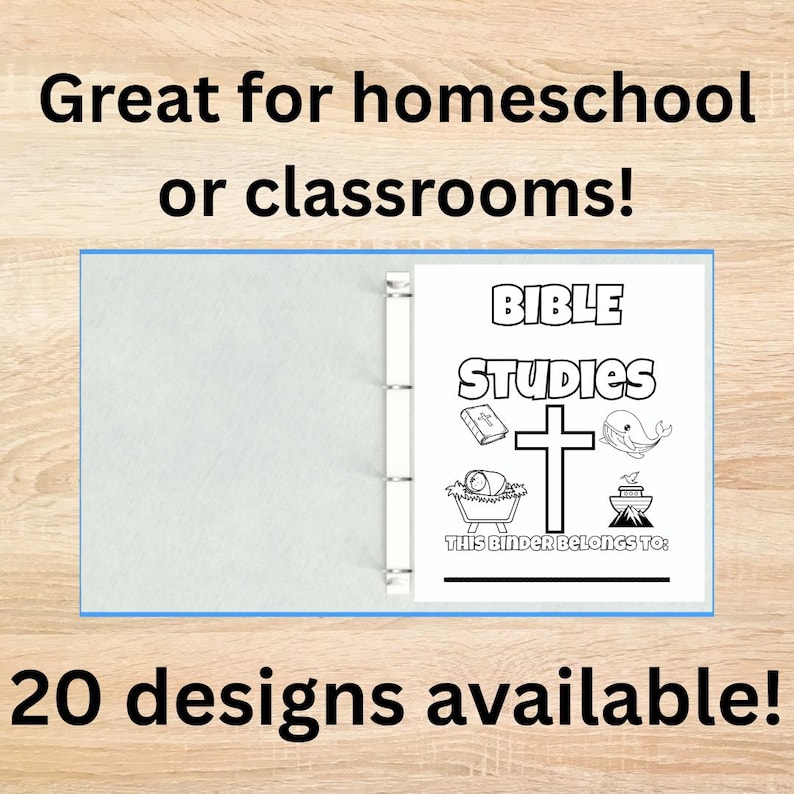 Bible Binder Cover – Printable Coloring Page for Homeschool or ...