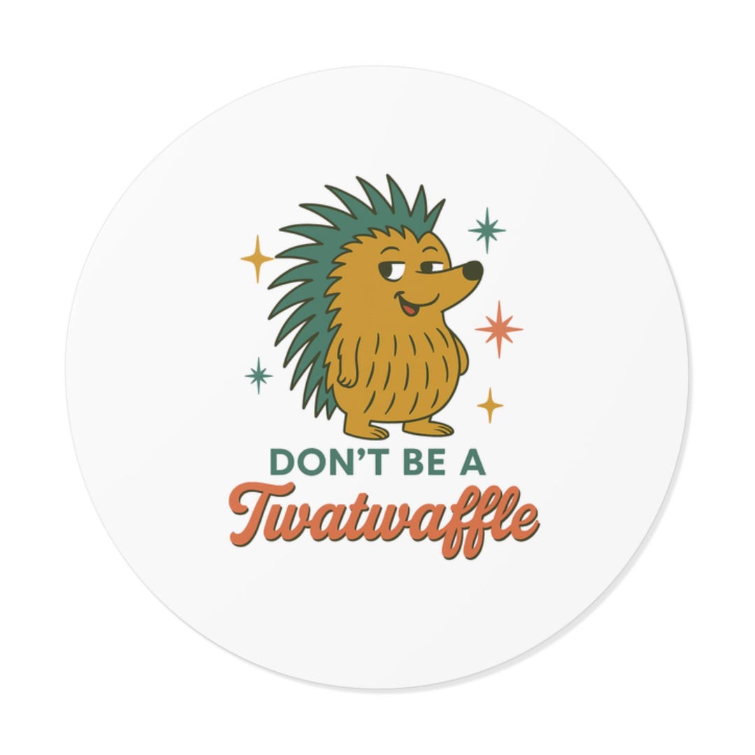 Porcupine Vinyl Stickers, Cute Retro Design, Laptop Water Bottle ...