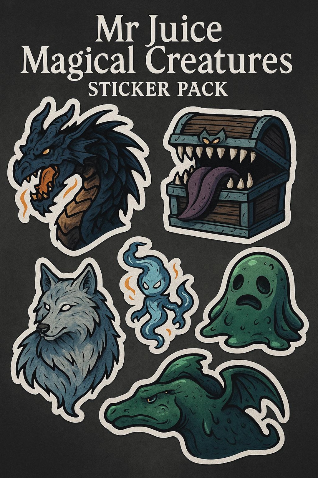 Magical Creatures – Fantasy Sticker Pack (digital Download) - Etsy
