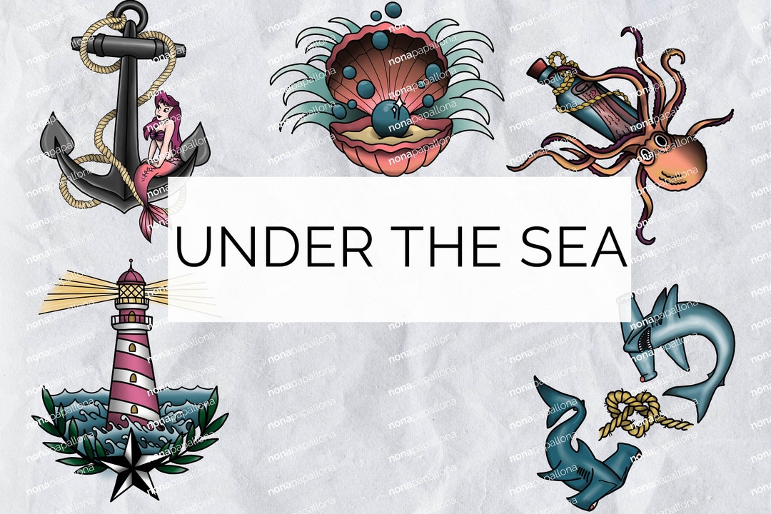 Sea and Nautical Clipart Instant Download PNG File - 300 Dpi - Etsy