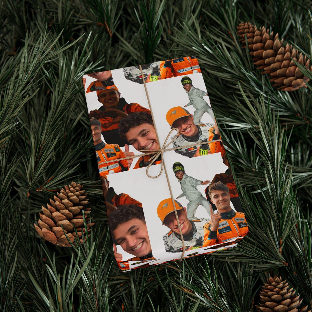 Lando Norris Wrapping Paper | F1 Wrapping Paper - Etsy
