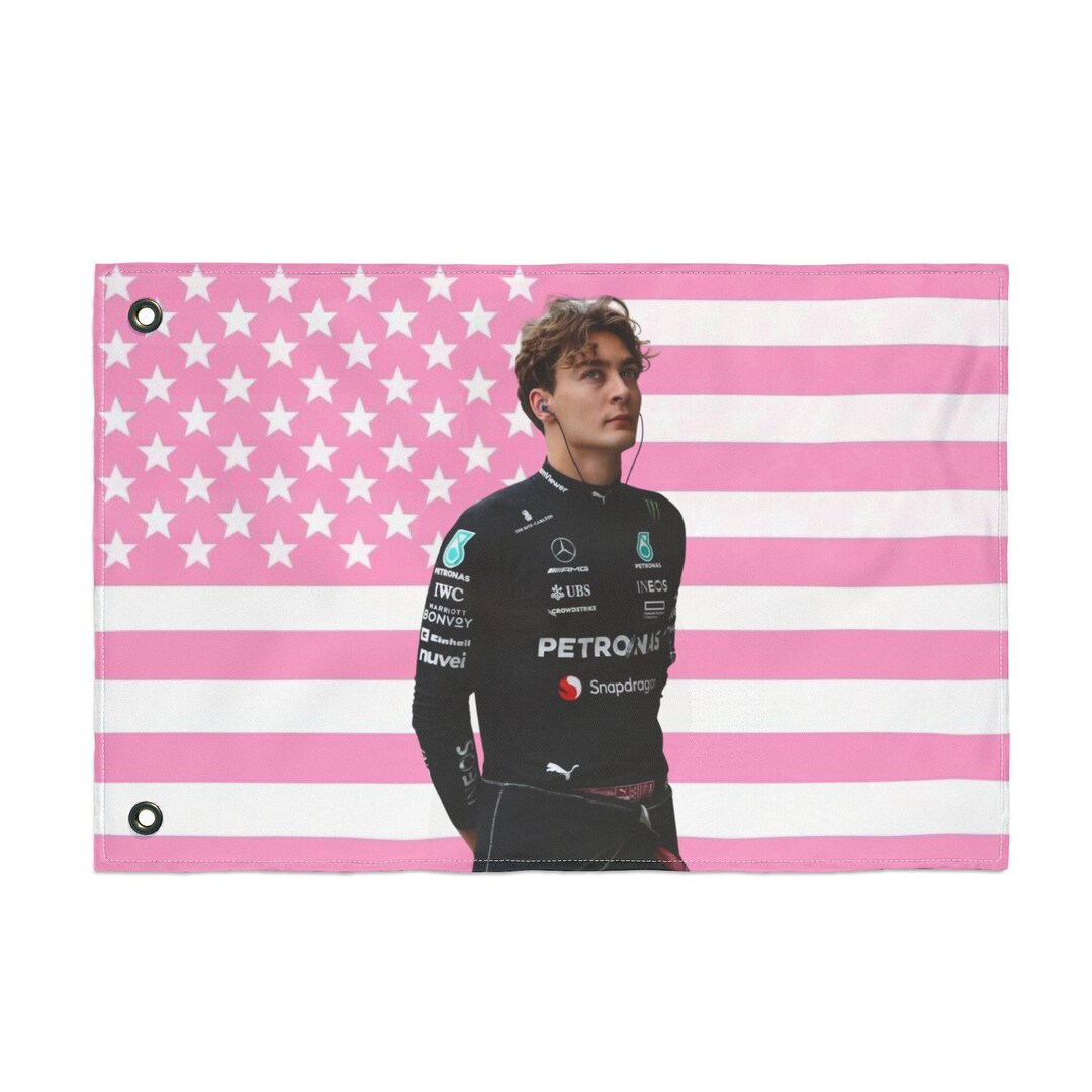 George Russell Flag | F1 Double Sided Flag - Etsy