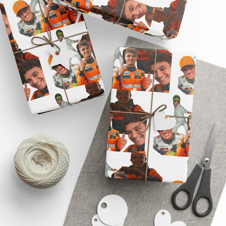 Lando Norris Wrapping Paper | F1 Wrapping Paper - Etsy