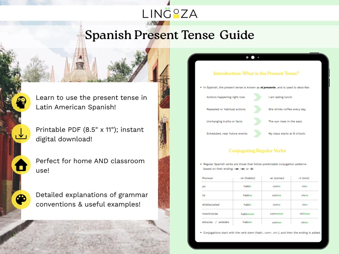 Spanish Present Tense Guide • Learn the Present Tense in Latin Spanish ...