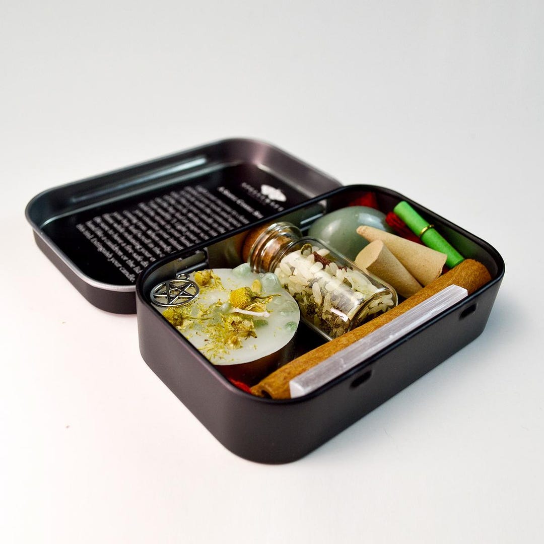 Money Altar Kit: Witchcraft Box With Aventurine & Herbs - Etsy