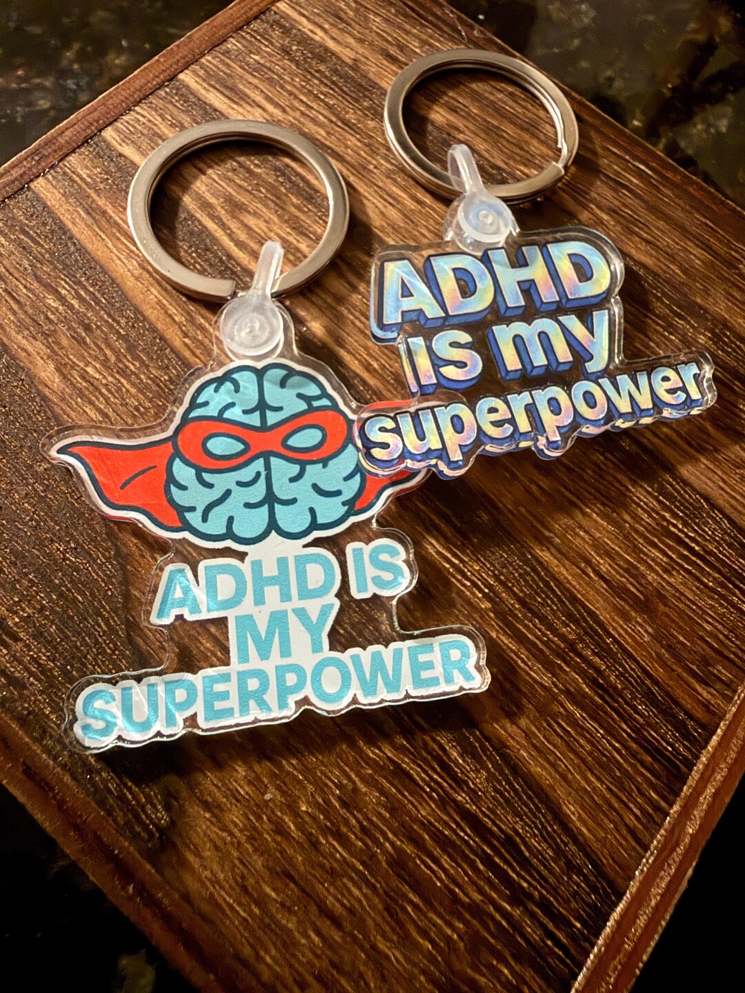 ADHD is My Superpower Keychain | Neurodivergent Gift | ADHD Awareness ...
