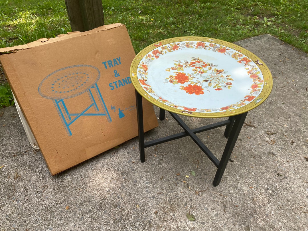 MCM Folding Legs Tray Table Indoor/outdoor Nice Original Box Mid ...