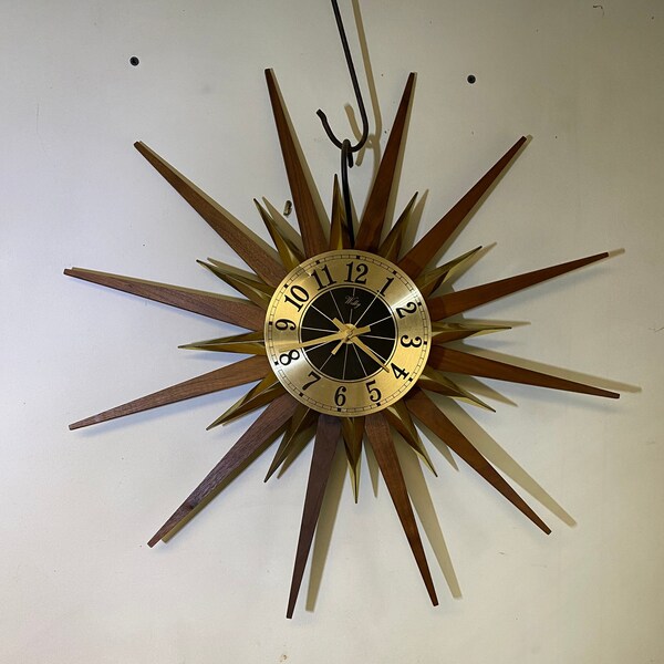 Starburst Clock - Etsy