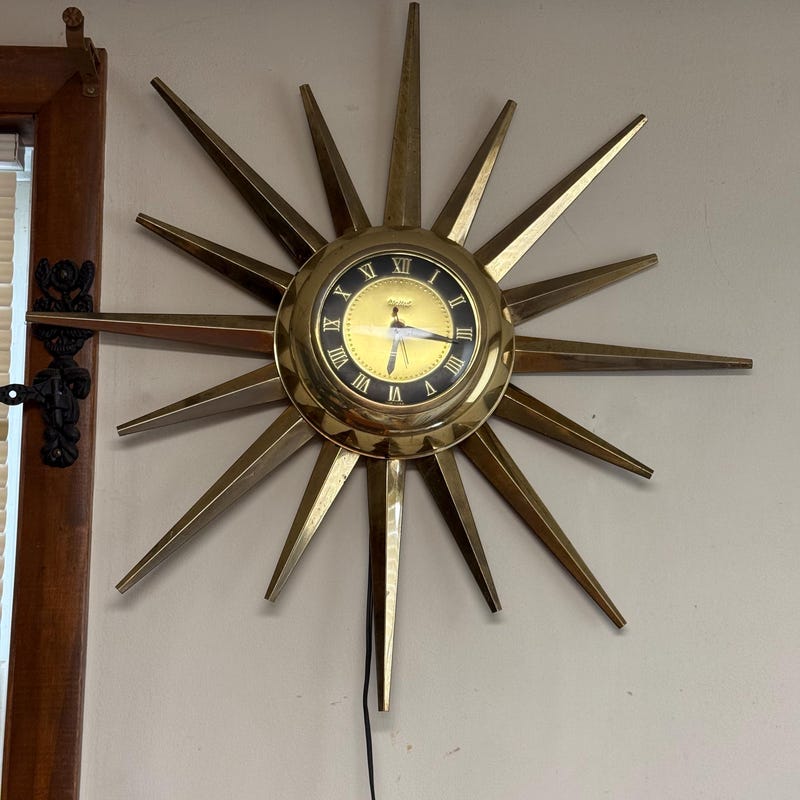 Starburst Clock - Etsy