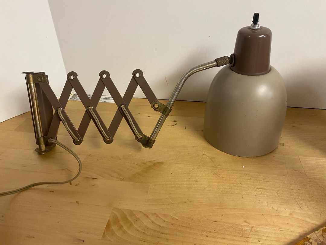 Vintage Scissor Light Accordion Light Mcm Eames - Etsy