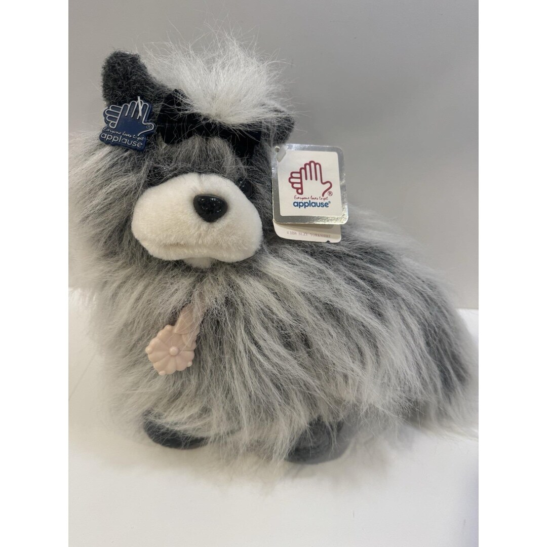 Adorable Suzy YORKSHIRE Dog Plush Animal Vintage 1984 Applause W/tag ...