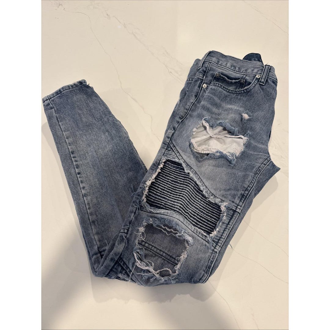 Pac Sun Los Angeles Men's Jeans Denim Stacked Skinny 28 X30 B18 - Etsy