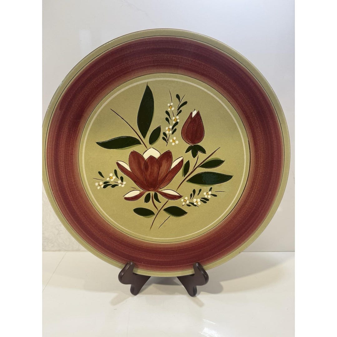 Vintage Stangl Pottery Serving Platter 14in Magnolia S26 - Etsy