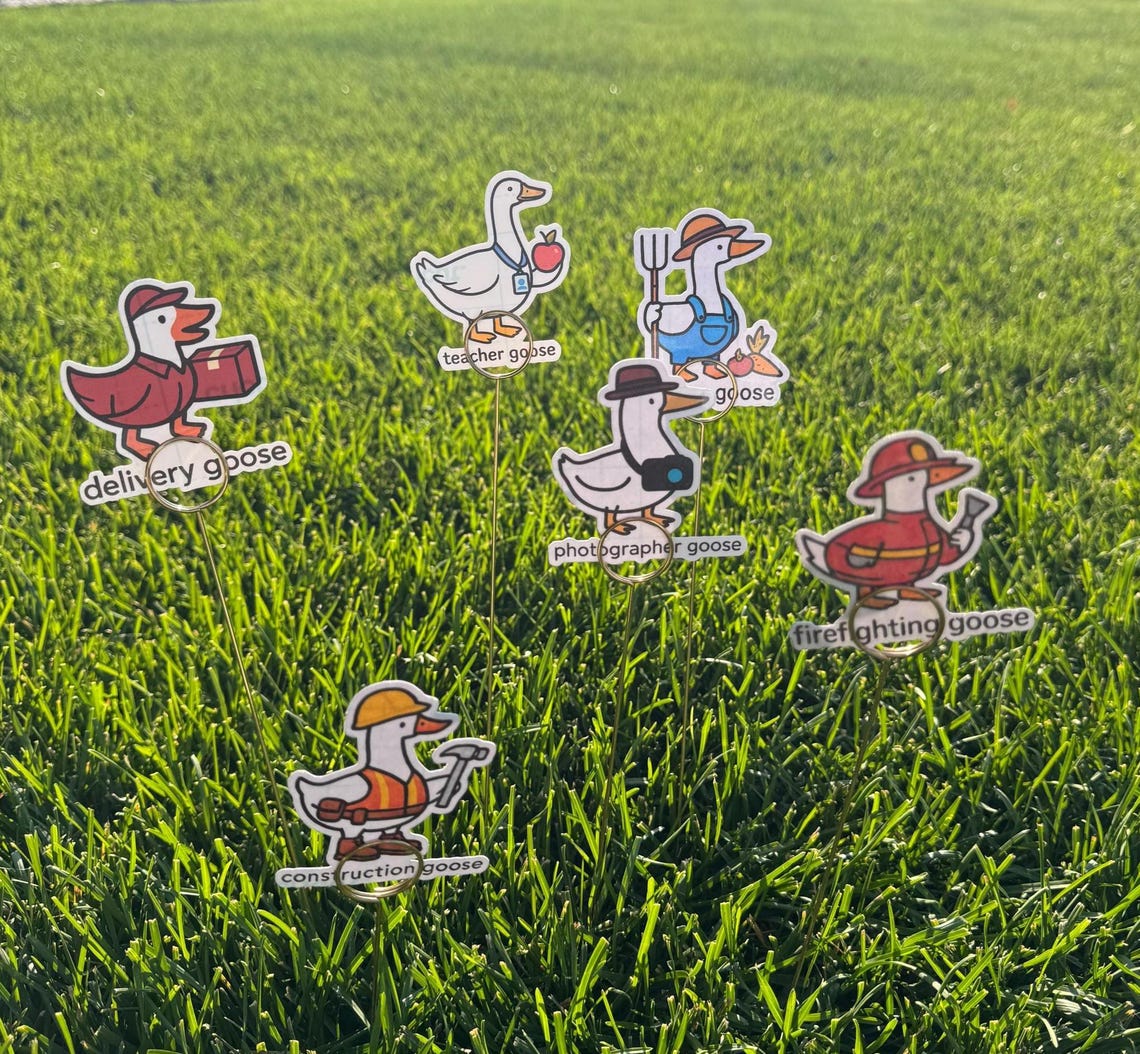 Funny Silly Goose Profession Sticker | Doctor, Hairdresser, Teacher ...