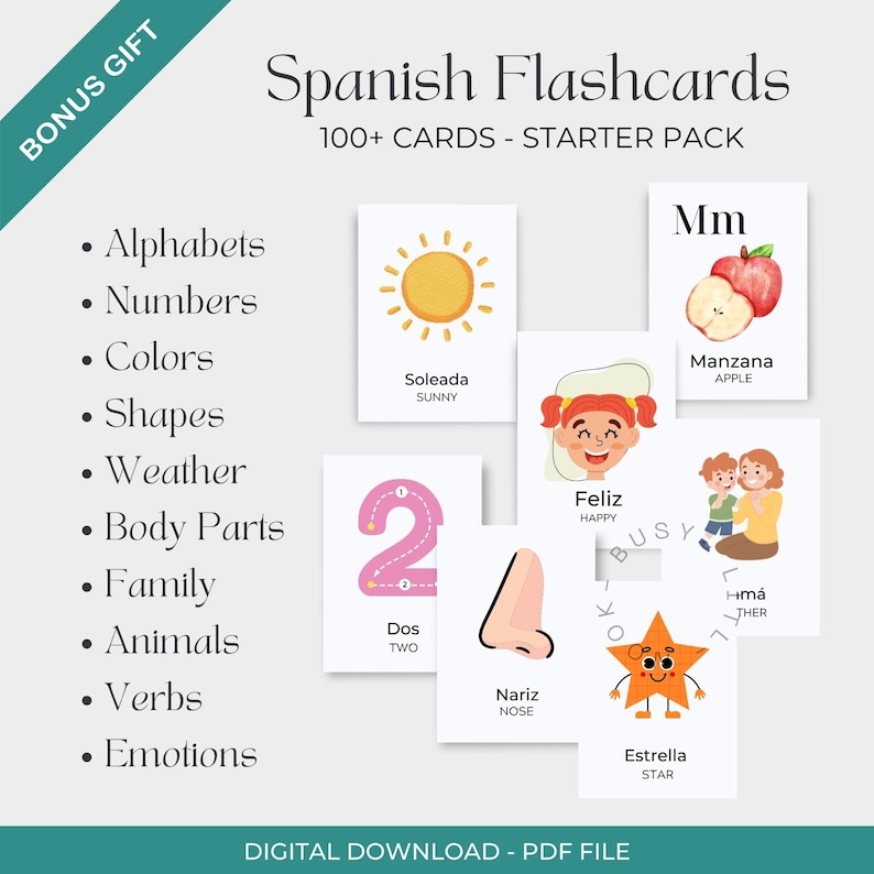 Spanish Worksheet Bundle – 400+ Pages Preschool & Kindergarten ...