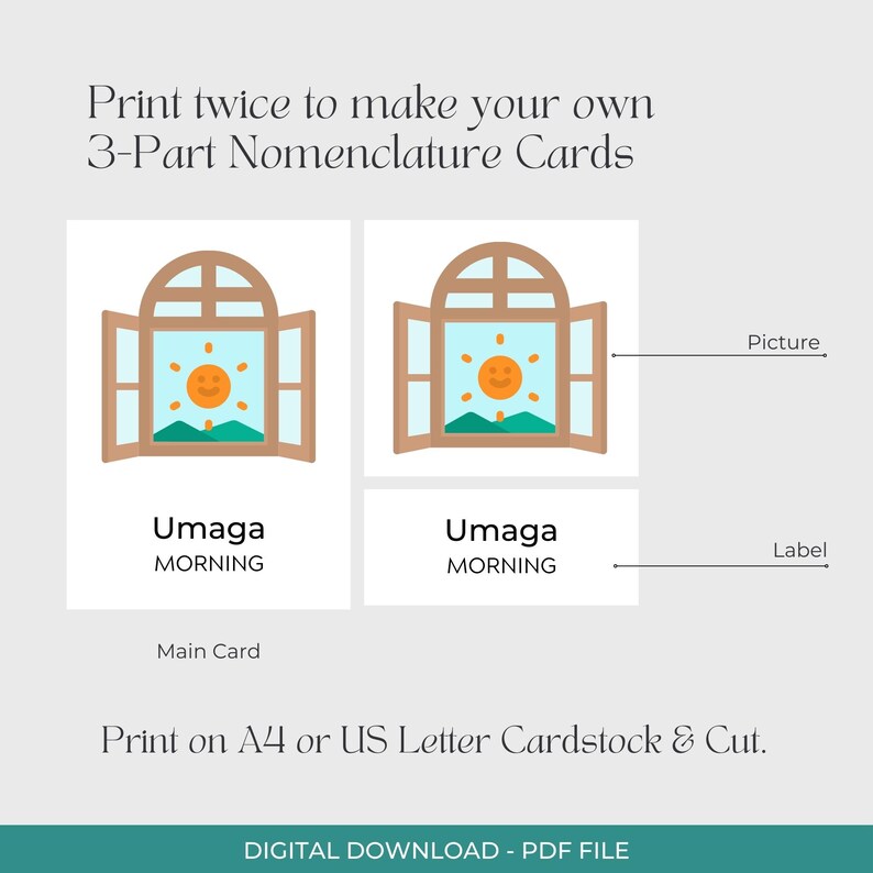 Filipino First Words Flashcards With English Translations – 72 ...