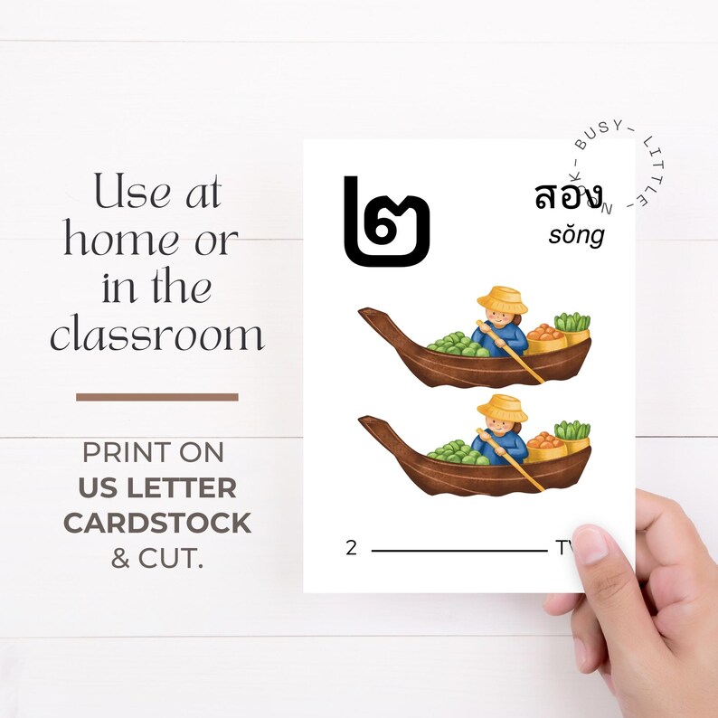 Thai Numbers 1-20 Flashcards With English Translations – Bilingual ...