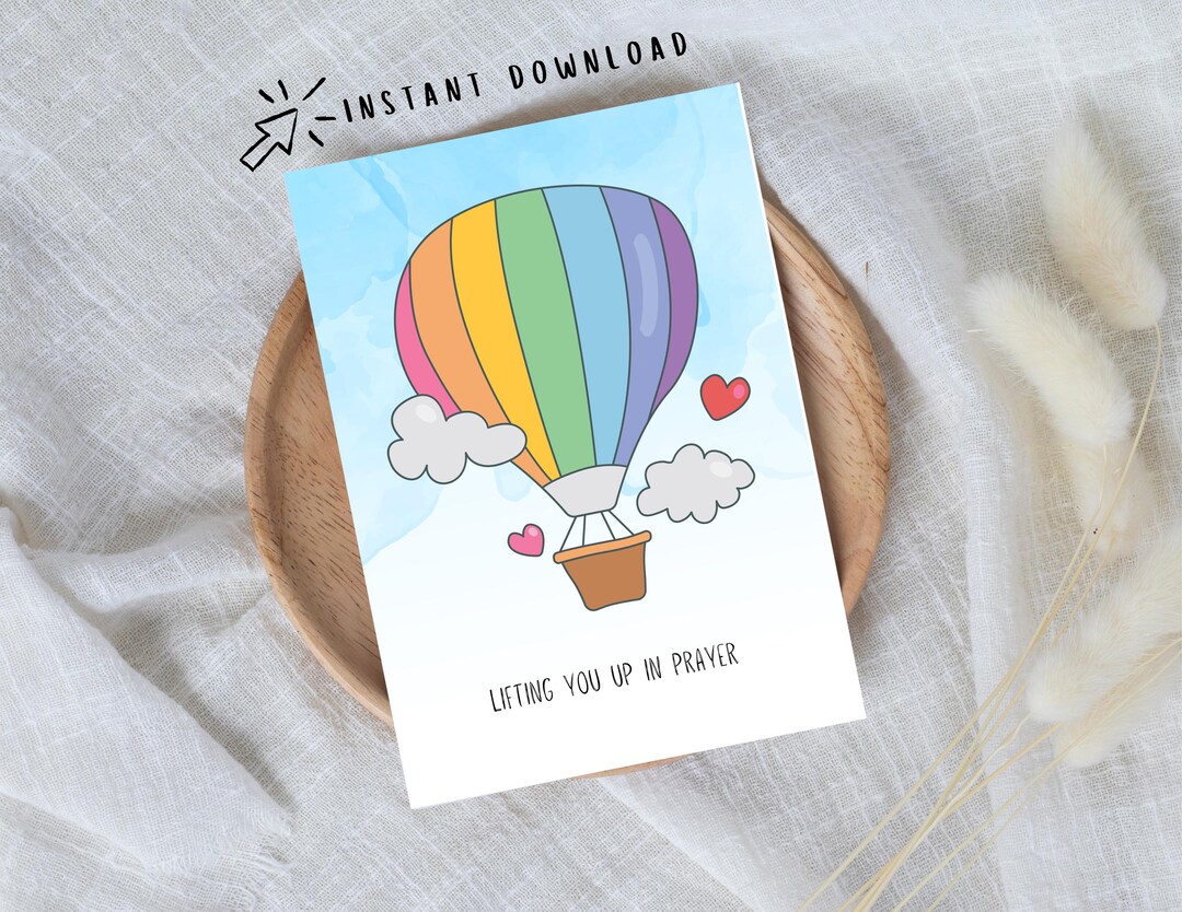 Lifting You up in Prayer - PDF Printable 5x7 Scripture Greeting Card - Etsy