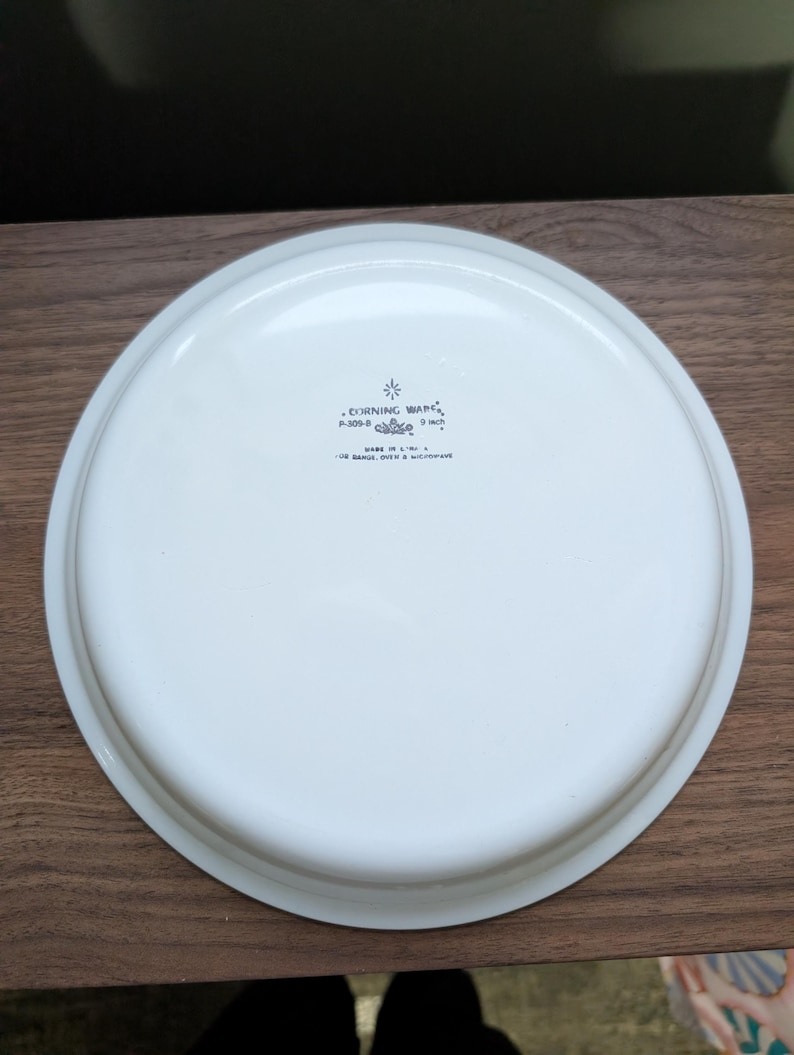 Vintage Corning Ware Blue Cornflower Pie Plate P-309 | 9 Inch White ...