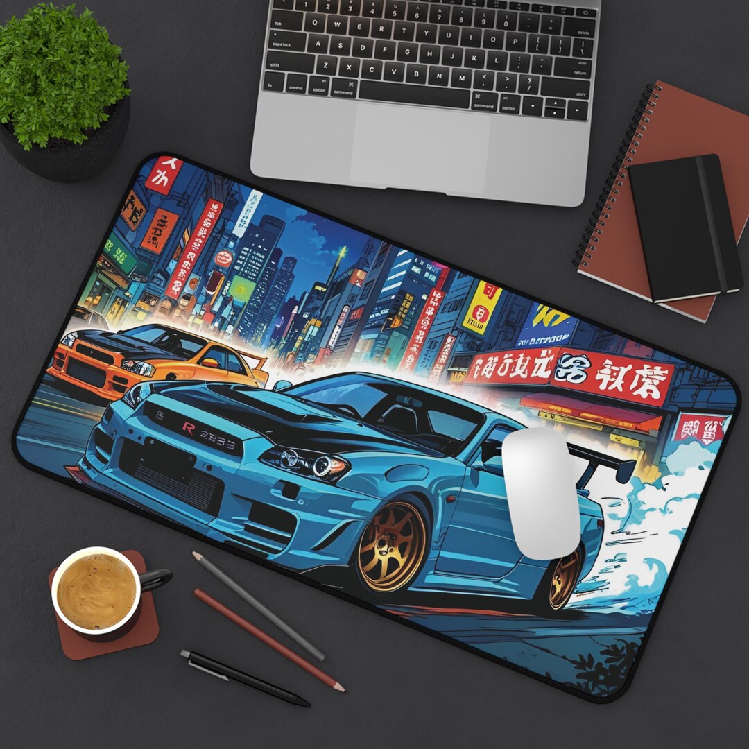 JDM Drift Mouse Pad – Car Desk Mat for Gamers, Sim Racers, and Car ...
