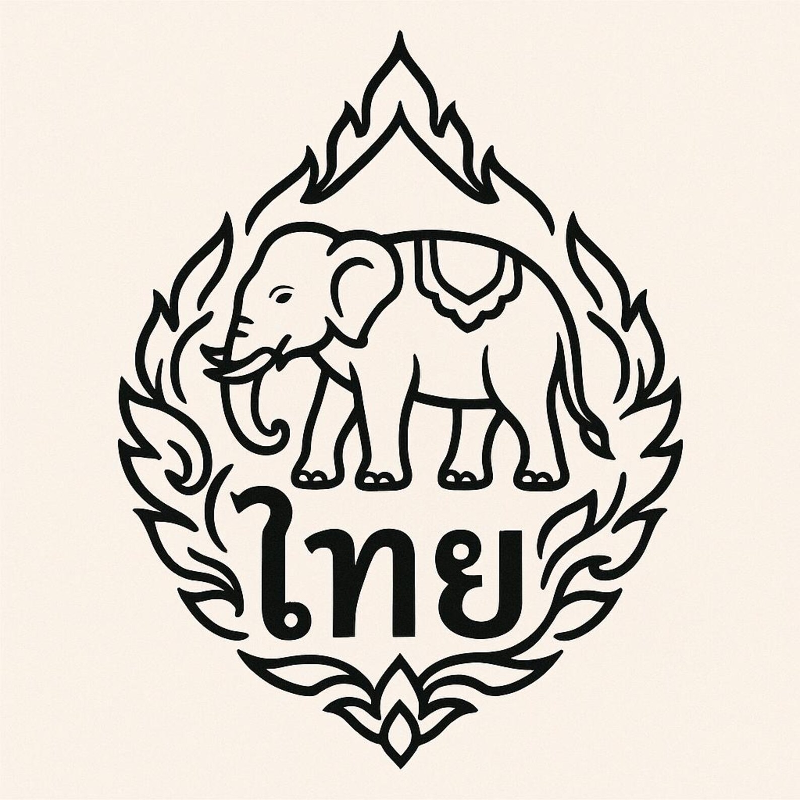 Thai Style SVG for T-shirt Design, Thai Digital Art for T-shirts, Thai ...