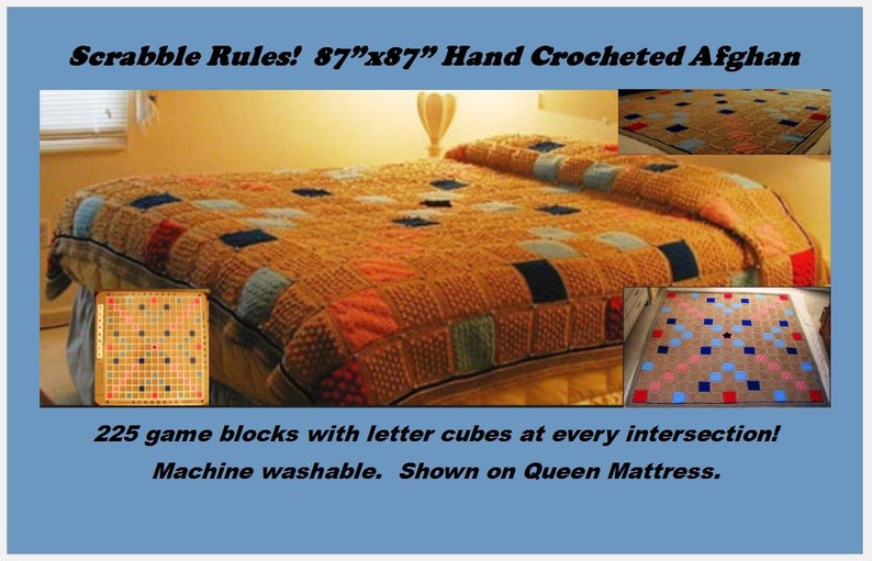 SCRABBLE RULES! -- Scrabble Board Pattern in Crochet With Alphabet ...