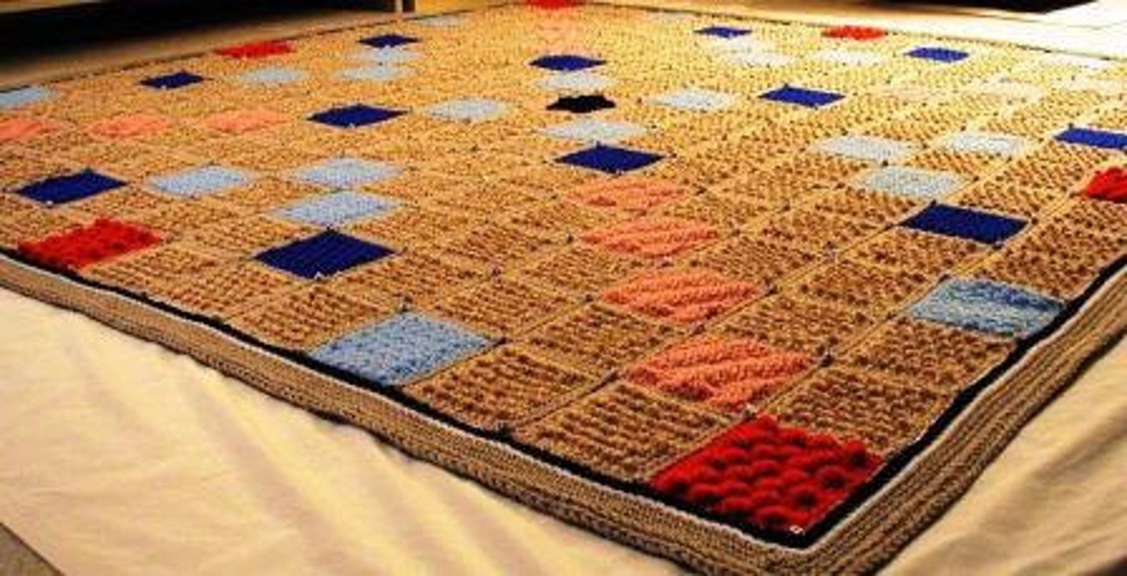 SCRABBLE RULES! -- Scrabble Board Pattern in Crochet With Alphabet ...